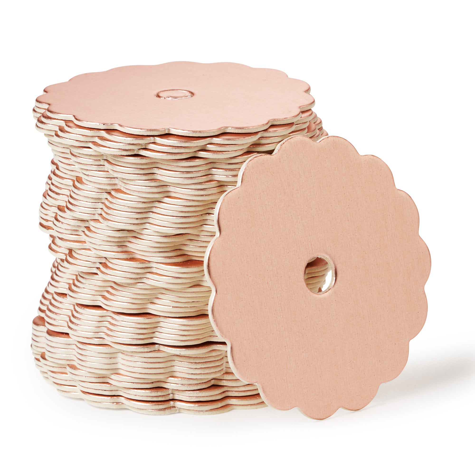 SCALLOPED EDGE CAKE POP BOARDS, ROSE GOLD (50pcs ...